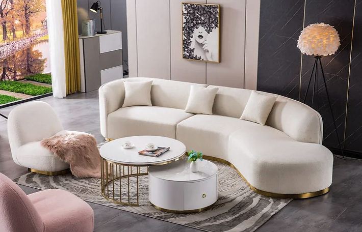 Curve Modern Sectional – 413 Wholesale